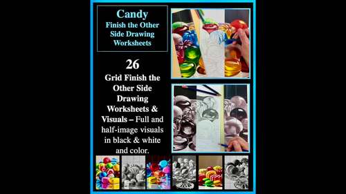 Candy Finish the Other Side Grid Drawing Worksheets - 26 Unique Images