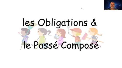 French Unit: Obligation & Chores in Passé Composé by Sr and Monsieur ...