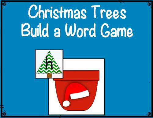Christmas Trees Build a CVC Word Center or Activity | TPT