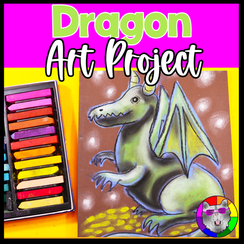 Dragon Art Lesson, Fantasy Art Project Activity for Elementary | TPT
