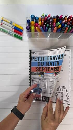 FRENCH MORNING WORK - SEPTEMBRE - Petit travail du matin 2e année