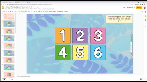 Alphabet Pairs Digital Activity Game for PowerPoint editable with ...