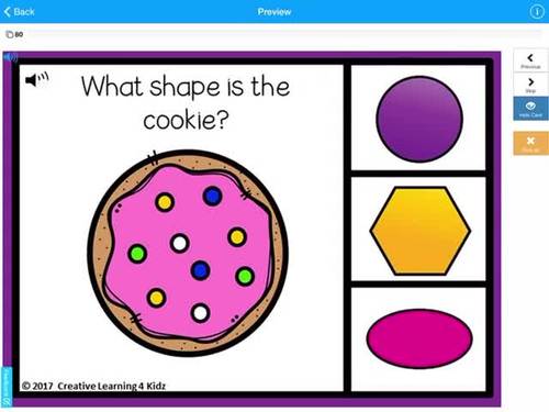 2D Shapes Boom Cards for Distance Learning by Creative Learning 4 Kidz