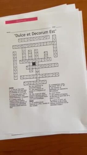 Complete high school level ELA lesson on Wilfred Owen's "Dulce et ...