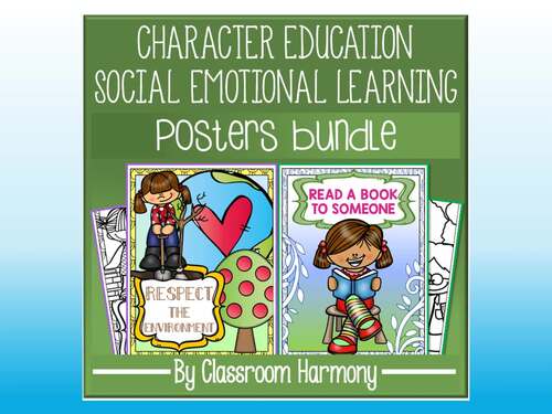 Social Emotional Learning Posters BUNDLE | Color & Black & White ...