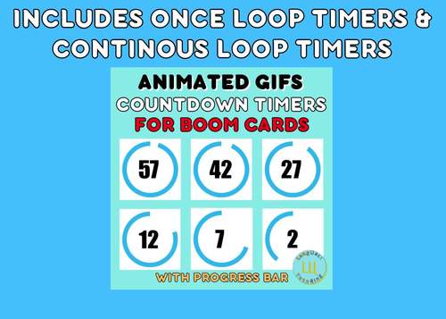 digital Countdown timers for Boom Cards by Teachers Resource Store