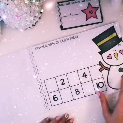 Christmas Math Worksheets | Odd & Even Numbers Practice Activities