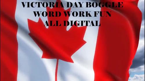 CANADA - VICTORIA DAY BOGGLE (Digital and Printable) - FUN WORD WORK
