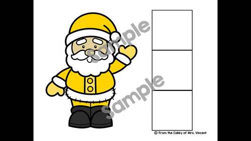 Santa and Christmas Color ID and Match Practice - 11 Colors - Low Prep