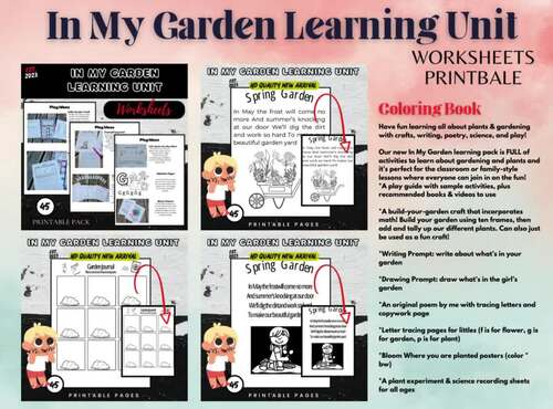 In My Garden Learning Unit by English For Kids ABC | TPT