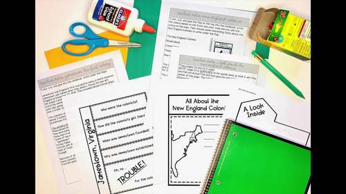 Colonization | 13 Colonies Interactive Notebook by Creations by Kim Parker