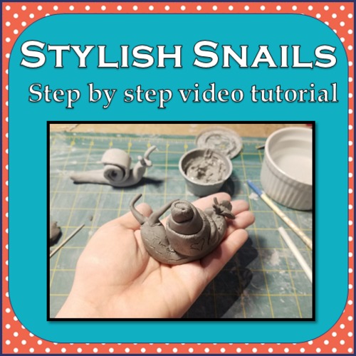 Stylish Snails- Clay Model video tutorial by Miss C's Ceramics | TPT