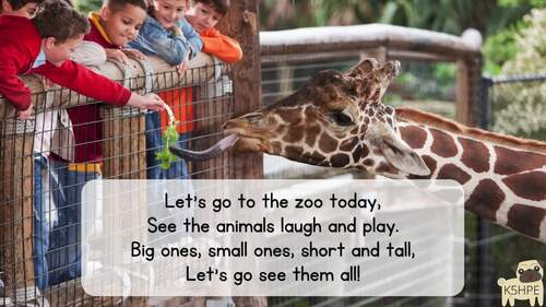 Music: At The Zoo Song, Classroom Songs Reading Activity Lyrics Performance