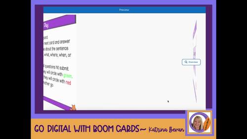 Boom™ Cards: Sentence Comprehension by Katrina Bevan | TPT