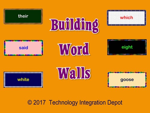 Building Word Walls (Computer Lab Activity) by Technology Integration Depot