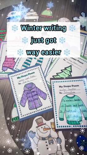 Evergreen Tree Shape Poem Template | Grades 1–3 | Winter Poetry Writing ...