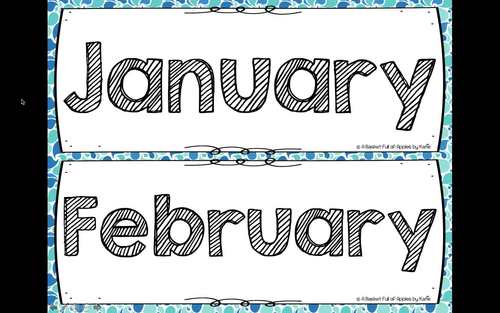 Classroom Decor Calendar Set Tropical Theme | TPT