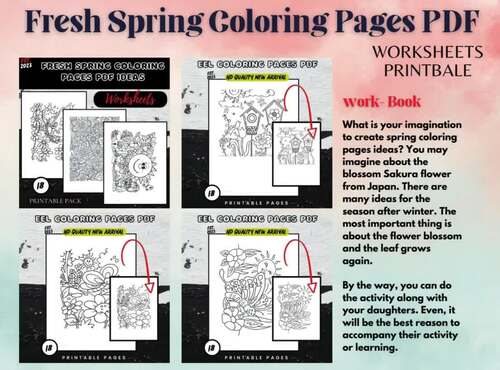 Fresh Spring Coloring Pages PDF Ideas new years by English For Kids ABC