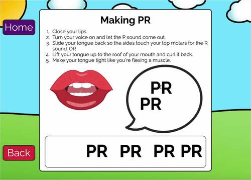 PR P Minimal Pairs R Cluster Reduction Boom Cards pr blend sentences r ...