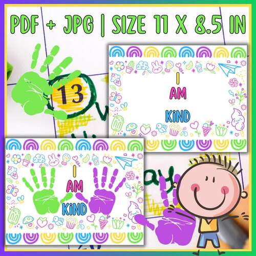 World Kindness Day Craft- Poster | World Kindness Day Handprint Art ...
