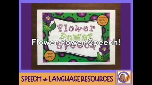 Articulation Game for speech and language therapy: Flower Power Speech