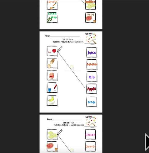 TAP TAP Foods 13 page Worksheet+Picture Symbol Board Bundle by ...
