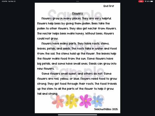 April Non-Fiction Differentiated Decodable Passages by TeachwithBliss