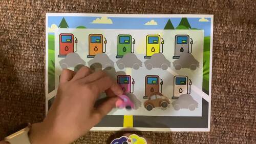 Bright Cars Color Matching Activity Printable by MissKaryna | TPT