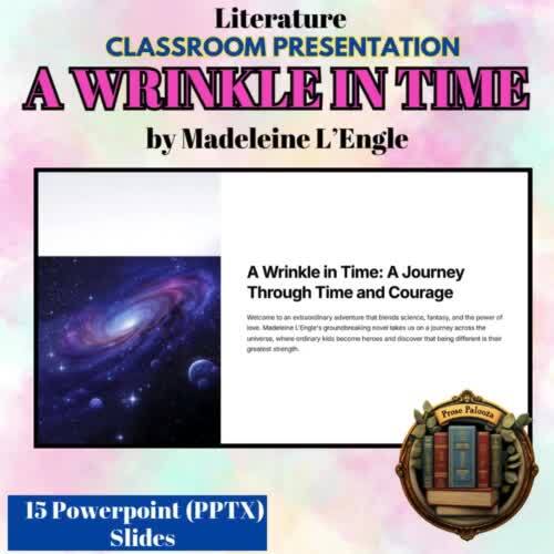 A WRINKLE IN TIME by Madeleine L'Engle * Literature Novel Study ...