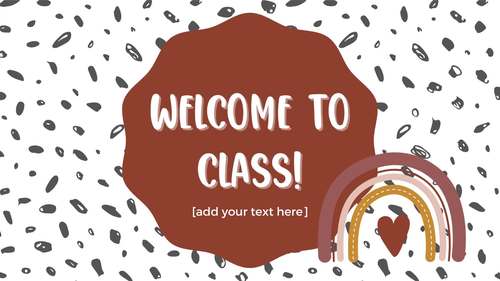 EDITABLE Slides Template | Boho Rainbow Theme | Canva, PowerPoint ...