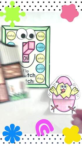 Ending Spelling Patterns BIG craft BUNDLE tch, dge, y says e & i, -le ...