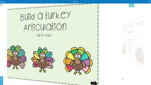 BOOM CARDS - Build A Turkey - Articulation (18 sounds) WI, WM, WF