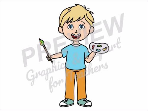 School Schedule Kids Clip Art Set {Clipart for Teachers} | TPT