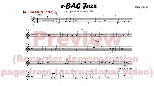 Recorder Play-Along "e-BAG Jazz" - Fisher Peak Recorder Series | TPT