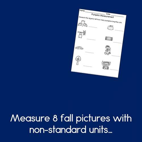 Pumpkin Standard & Nonstandard Measurement Activities Fall Math Center ...