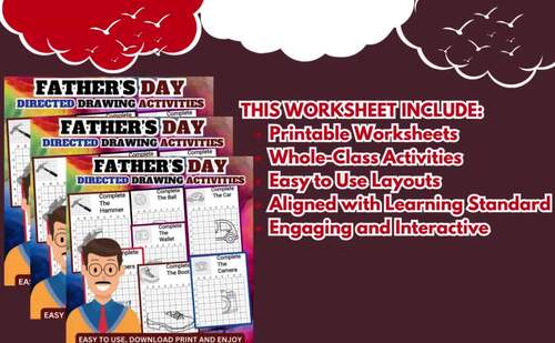 Celebrate Father’s Day With Easy Drawing Activities 2nd,3rd,4th,5th,6th ...
