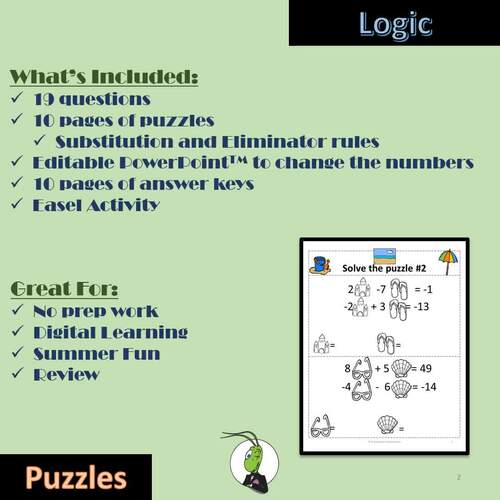 End of Year Summer Literal Equations Solving Worksheet | Algebra 1