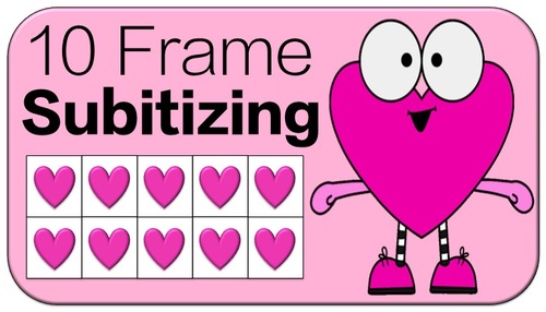 Free Valentines Day Brain Break: Ten Frame Counting or Subitizing!