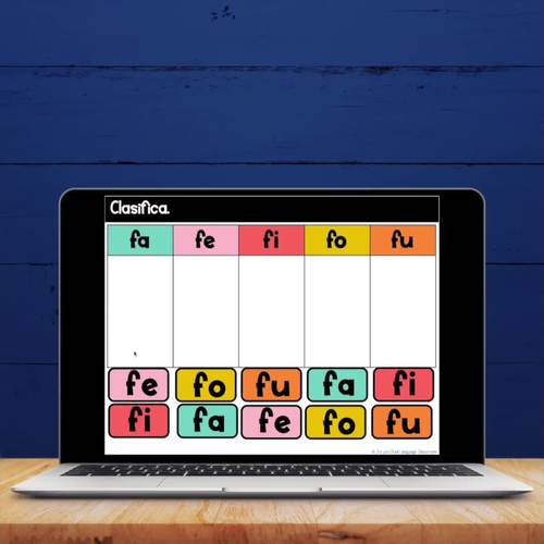 Letra F digital en español Actividades para Google Slides™ y Seesaw™ in ...