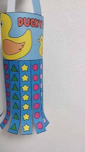Rubber Ducky Day Windsock Craft Math Shapes Coloring Activities PRESCHOOL