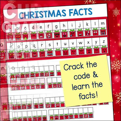 Christmas Fun Facts Puzzle - Crack The Code Secret Message Activity ...