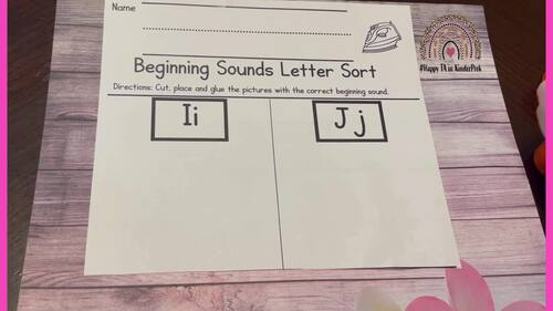 Beginning Sounds/Letter Sort A-Z Bundle of Worksheets - No Prep- PreK ...