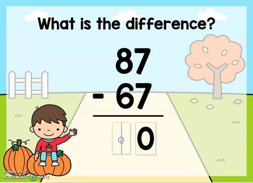 2 Digit Subtraction Without Regrouping Boom Cards by Primary Joys