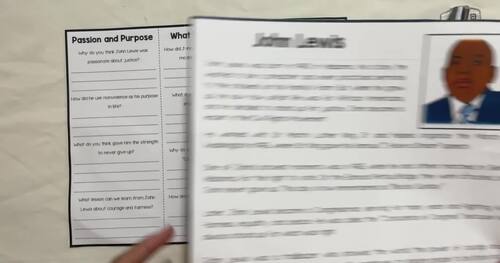 John Lewis Craft Black History Month Craft Research Project Activities