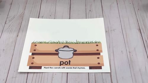 Easter CVC Rhyme- Carrot Rhyming Activity (164 pages) by Liv and Leb