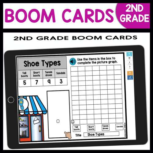 Graphing Boom Cards | Picture Graphs by Shanon Juneau We are Better ...
