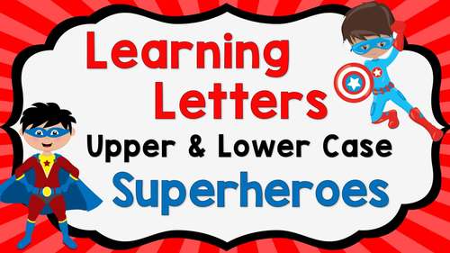 Learn the Alphabet, Letter Recognition Video, Superheroes | TPT