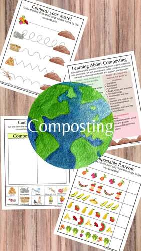 Earth Day Mini Unit Eco-friendly Learning Composting, Recycling, & Fine ...