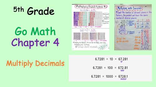 5th Grade Go Math Chapter 4 Lessons + Chapter 4 Review Bundle | TpT