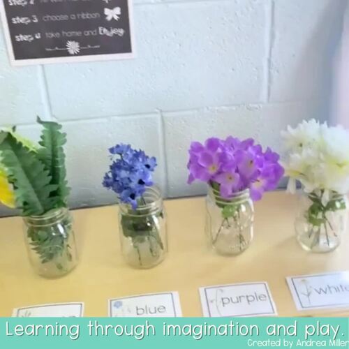Flower Shop Dramatic Play | Flower Bar | Spring & Mother’s Day Pretend Play